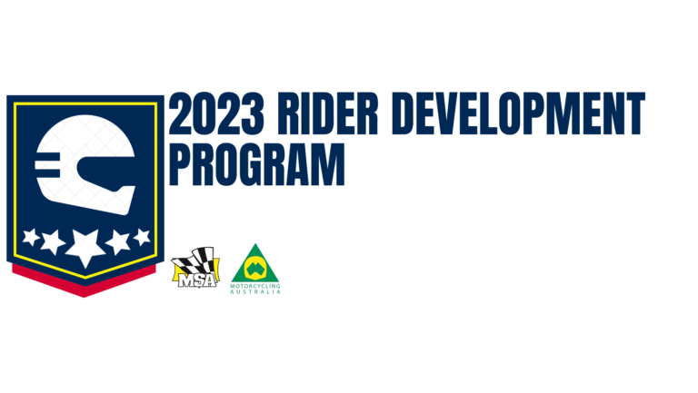 MSA 2023 Rider Development Program - Motorcycling SA