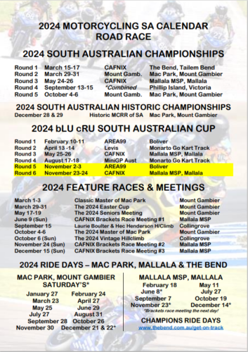 Road Race - Motorcycling SA